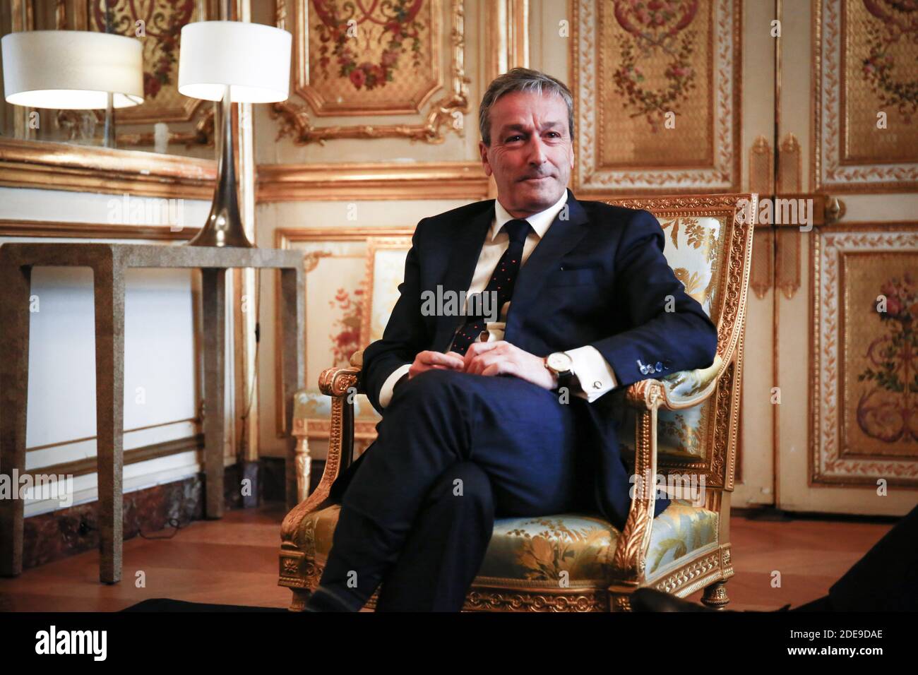 Philippe Vigier, head of the 'Libertes et Territoires' parliamentary ...