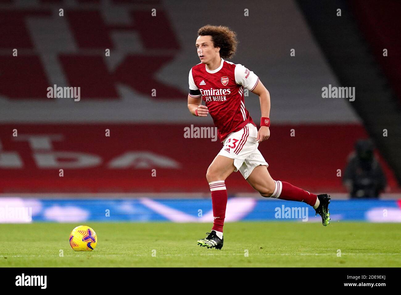 Arsenal's David Luiz during the Premier League match at the Emirates ...
