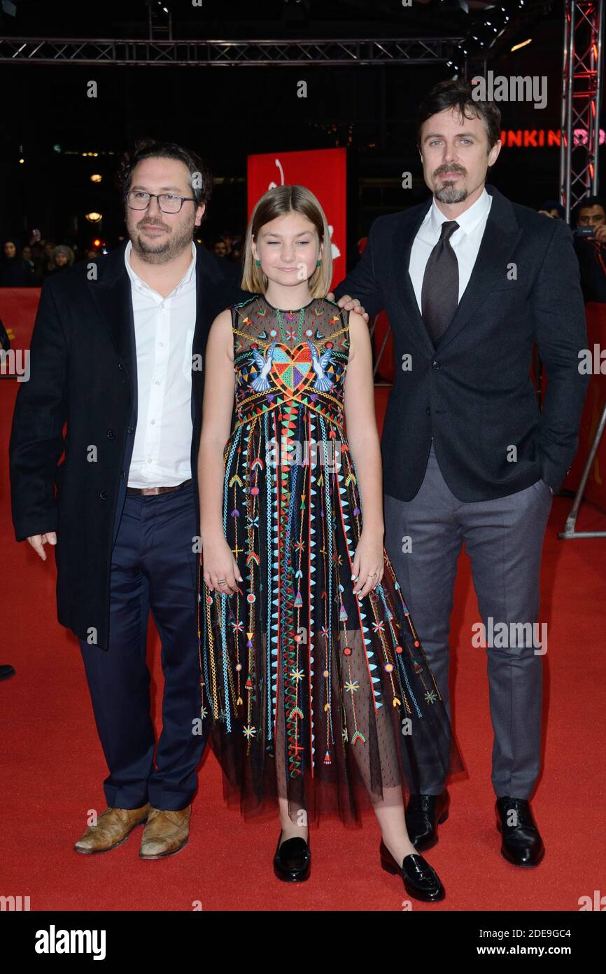 Teddy Schwarzman, Casey Affleck and Anna Pniowsky attending the Light ...