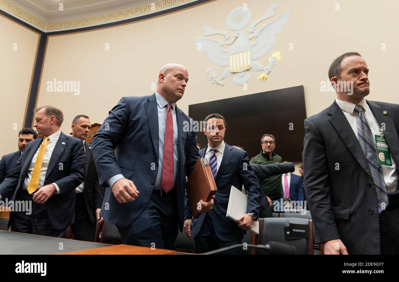 Acting United States Attorney General Matthew G. Whitaker departs after ...