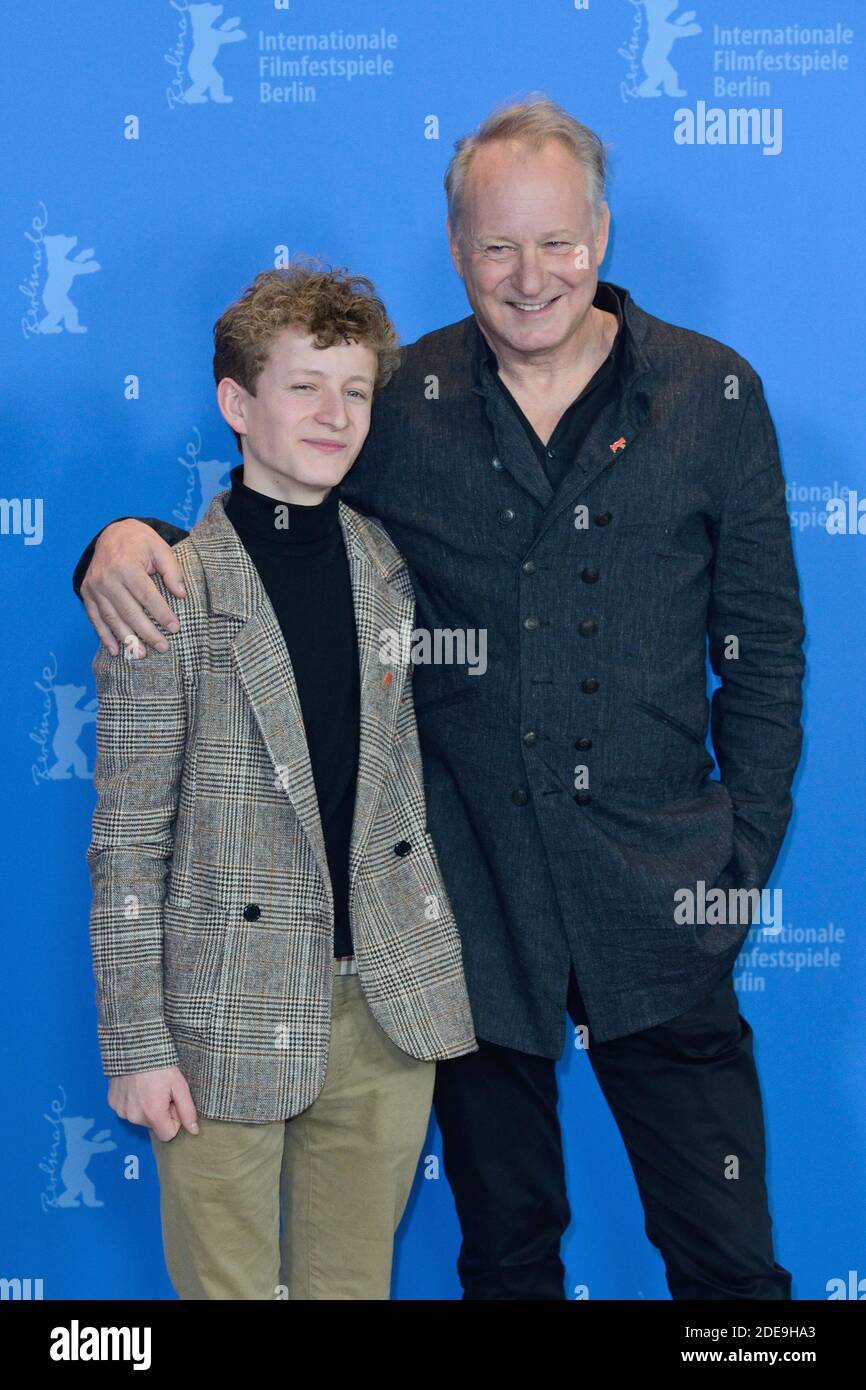 Jon Ranes and Stellan Skarsgard attending the Out Stealing Horses ...