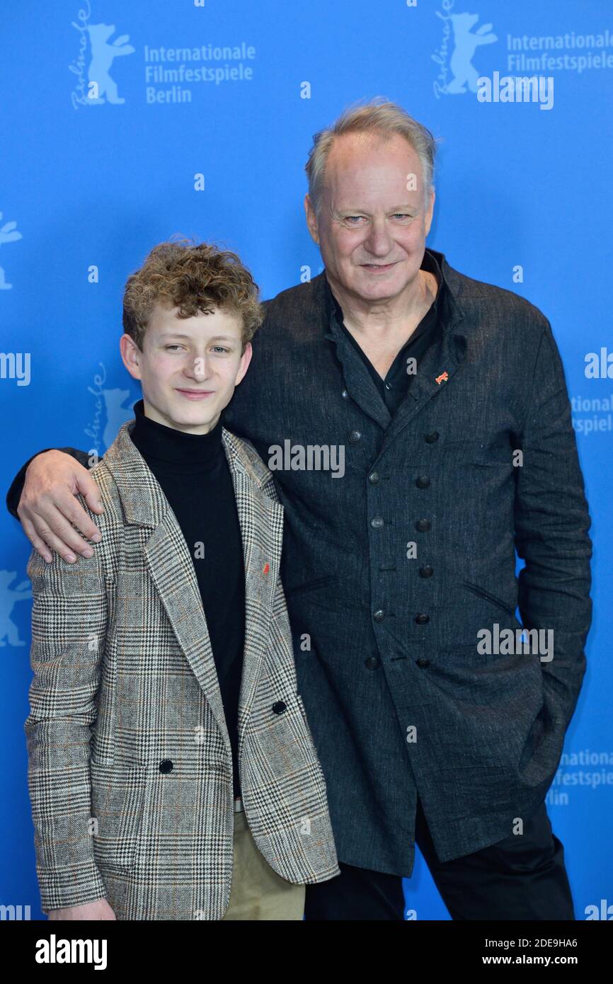 Jon Ranes and Stellan Skarsgard attending the Out Stealing Horses ...