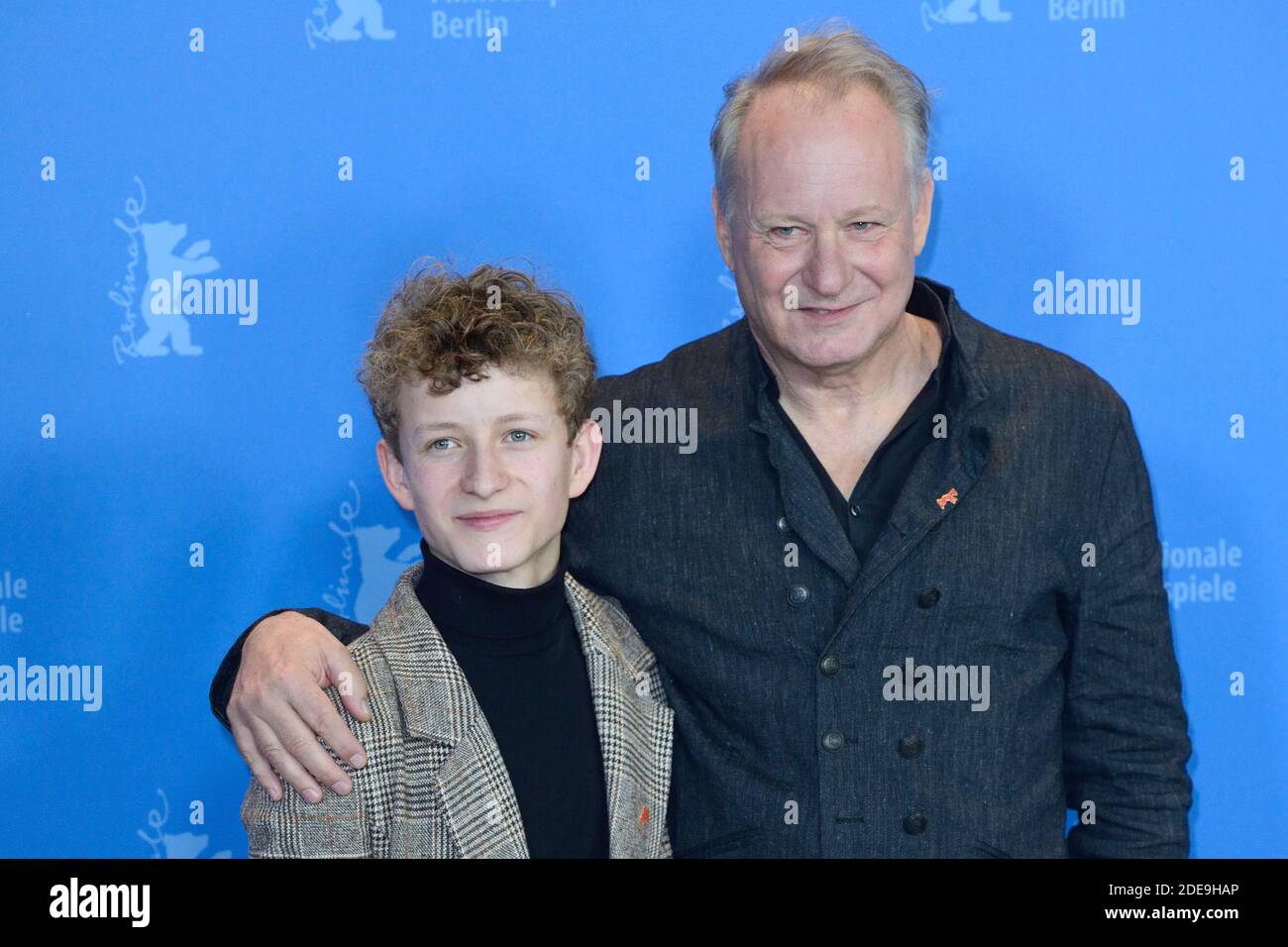 Jon Ranes and Stellan Skarsgard attending the Out Stealing Horses ...