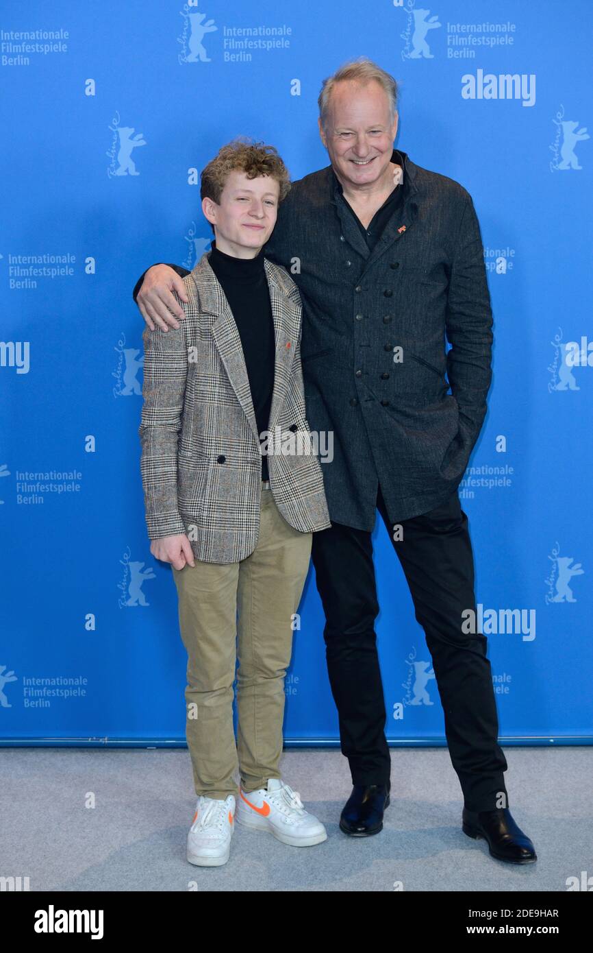 Jon Ranes and Stellan Skarsgard attending the Out Stealing Horses ...