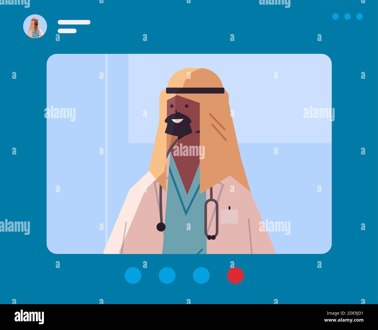Doctor in web browser Stock Vector Images - Alamy