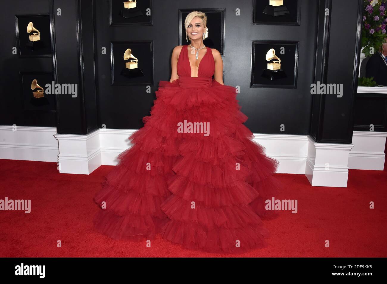 Bebe Rexha attends the 61st Annual GRAMMY Awards at Staples Center on ...