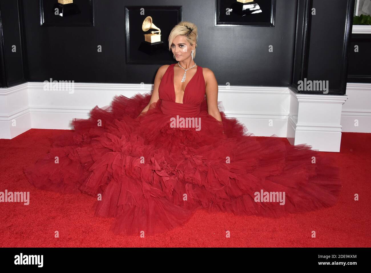 Bebe Rexha attends the 61st Annual GRAMMY Awards at Staples Center on ...
