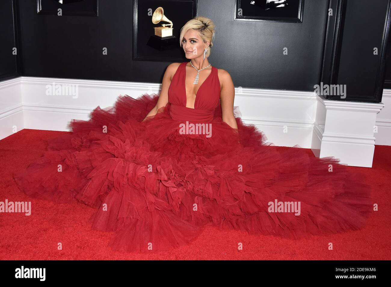 Bebe Rexha attends the 61st Annual GRAMMY Awards at Staples Center on ...