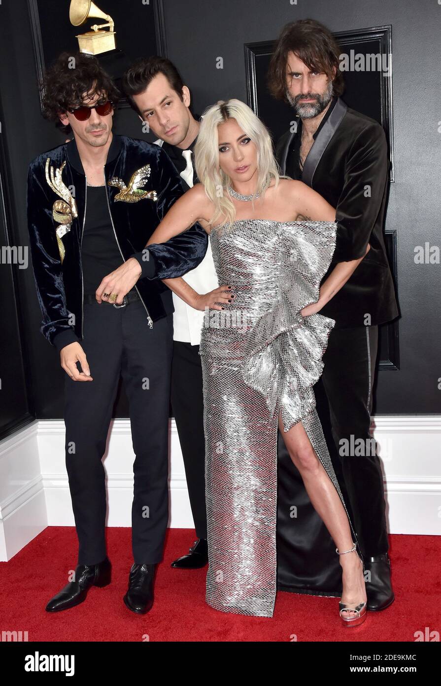Andrew Wyatt, Anthony Rossomando, Lady Gaga, and Mark Ronson attend the ...
