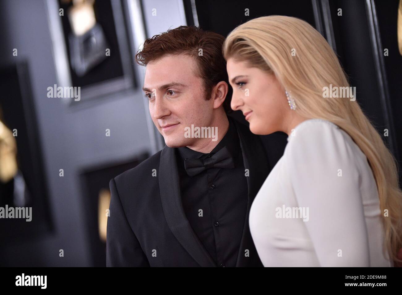 Meghan Trainor, Daryl Sabara attend the 61st Annual GRAMMY Awards at ...