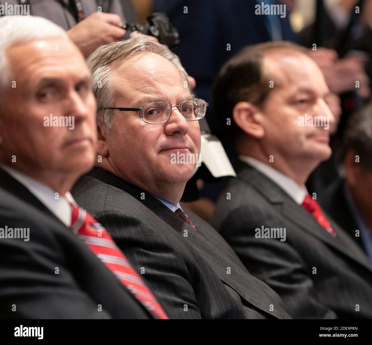 Acting Interior Secretary David Bernhardt attends a Cabinet Meeting ...