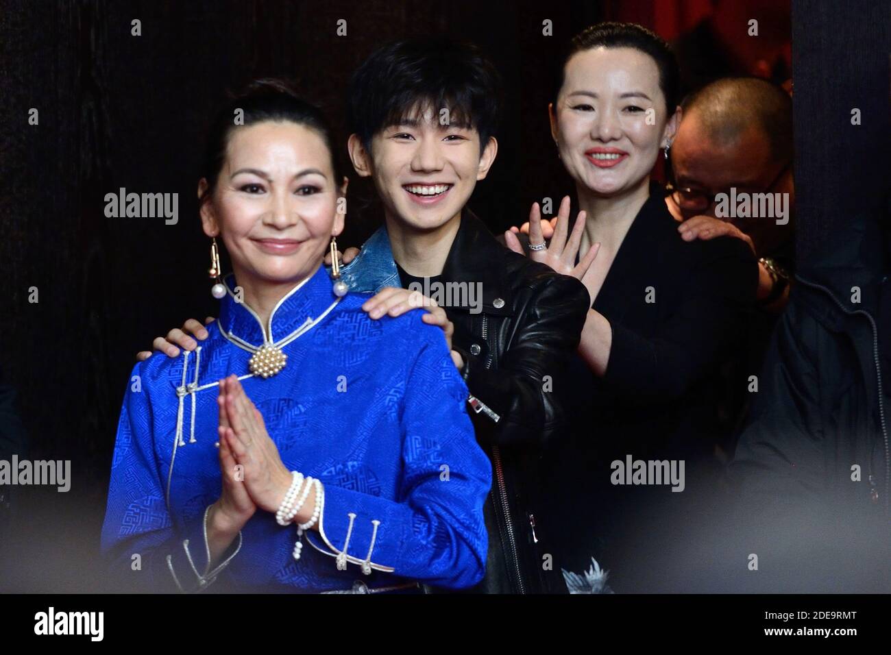 Ai Liya, Wang Yuan (Roy Wang Yuan) and Yao Mei attending the So Long ...