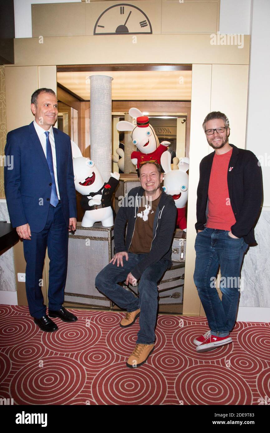 Yves Delhommeau and Lapins Cretins Ubisoft attends the Incroyable ...