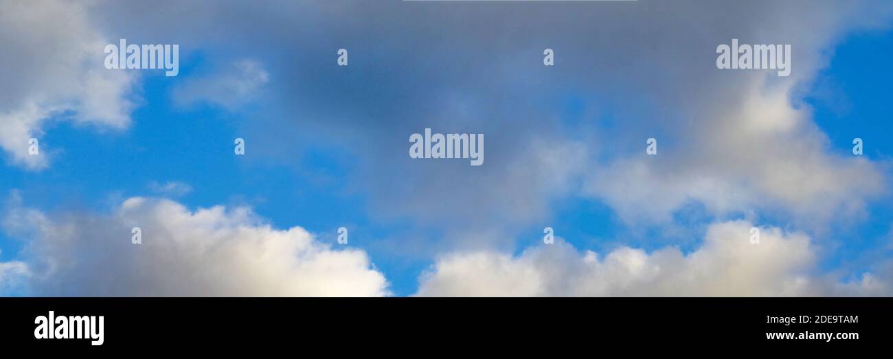 Light Blue Sky with Clouds Stock Photo - Alamy