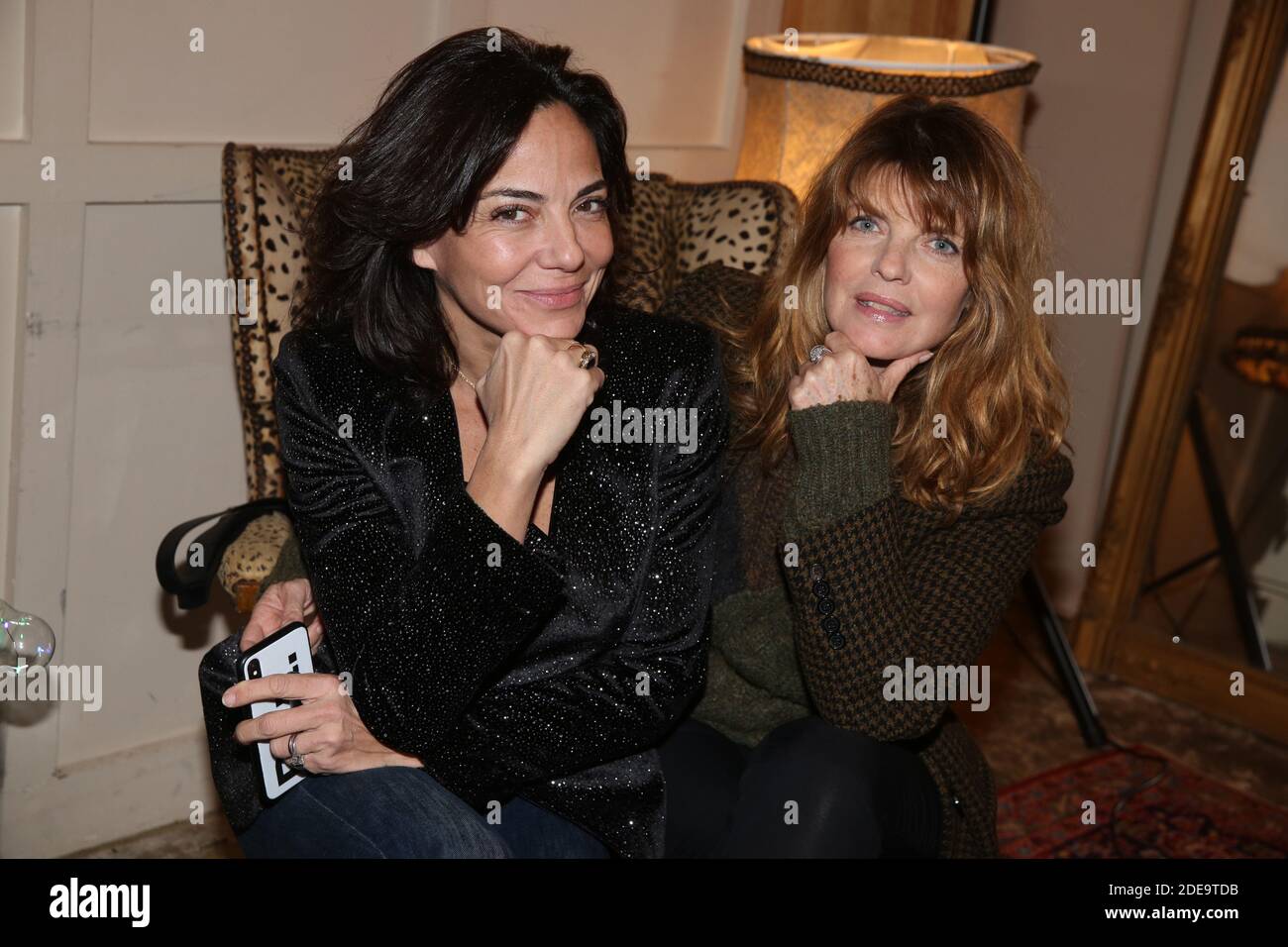 Sandra Sisley et Gwendoline Hamon lors de la soiree de presentation de ...