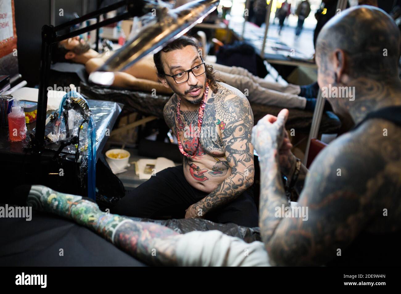 Raphael Tattoos People Get Tattoos At Mondial Du Tatouage ( World