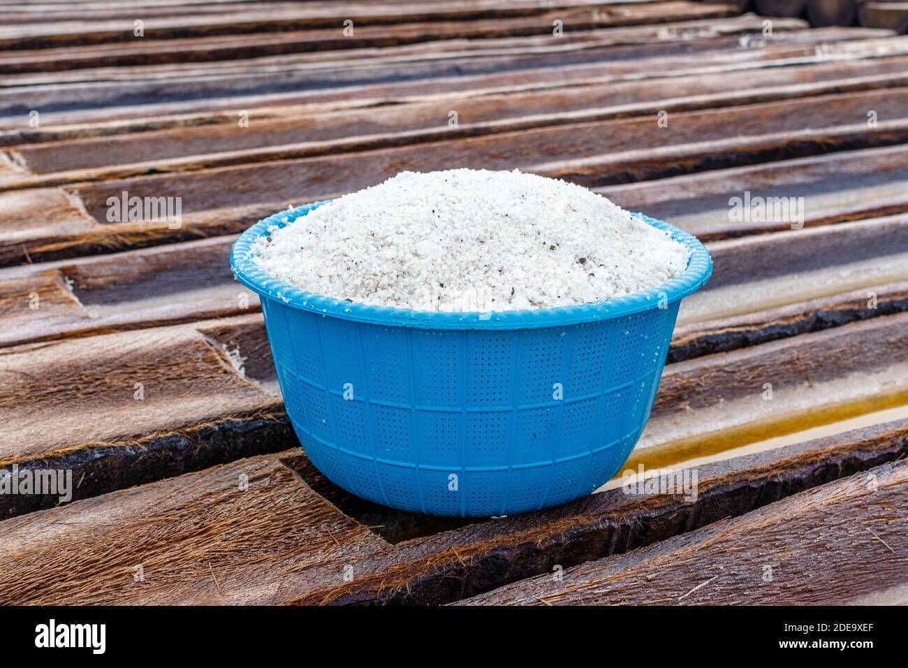 Traditional sea salt making farms in Amed, Karangasem Regency, Bali ...
