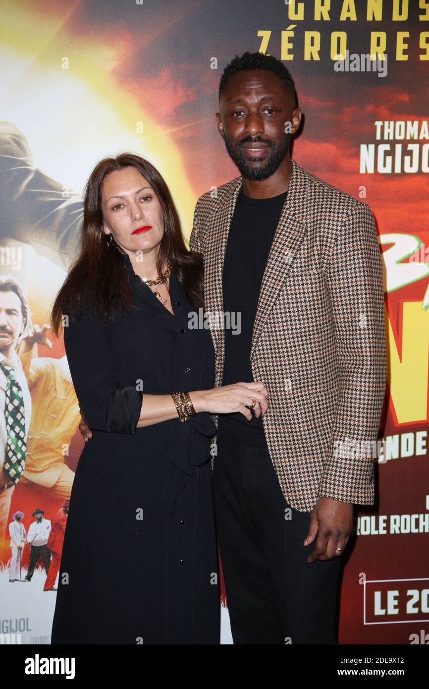 Karole Rocher et son compagnon Thomas N'Gijol lors de la Premiere de ...