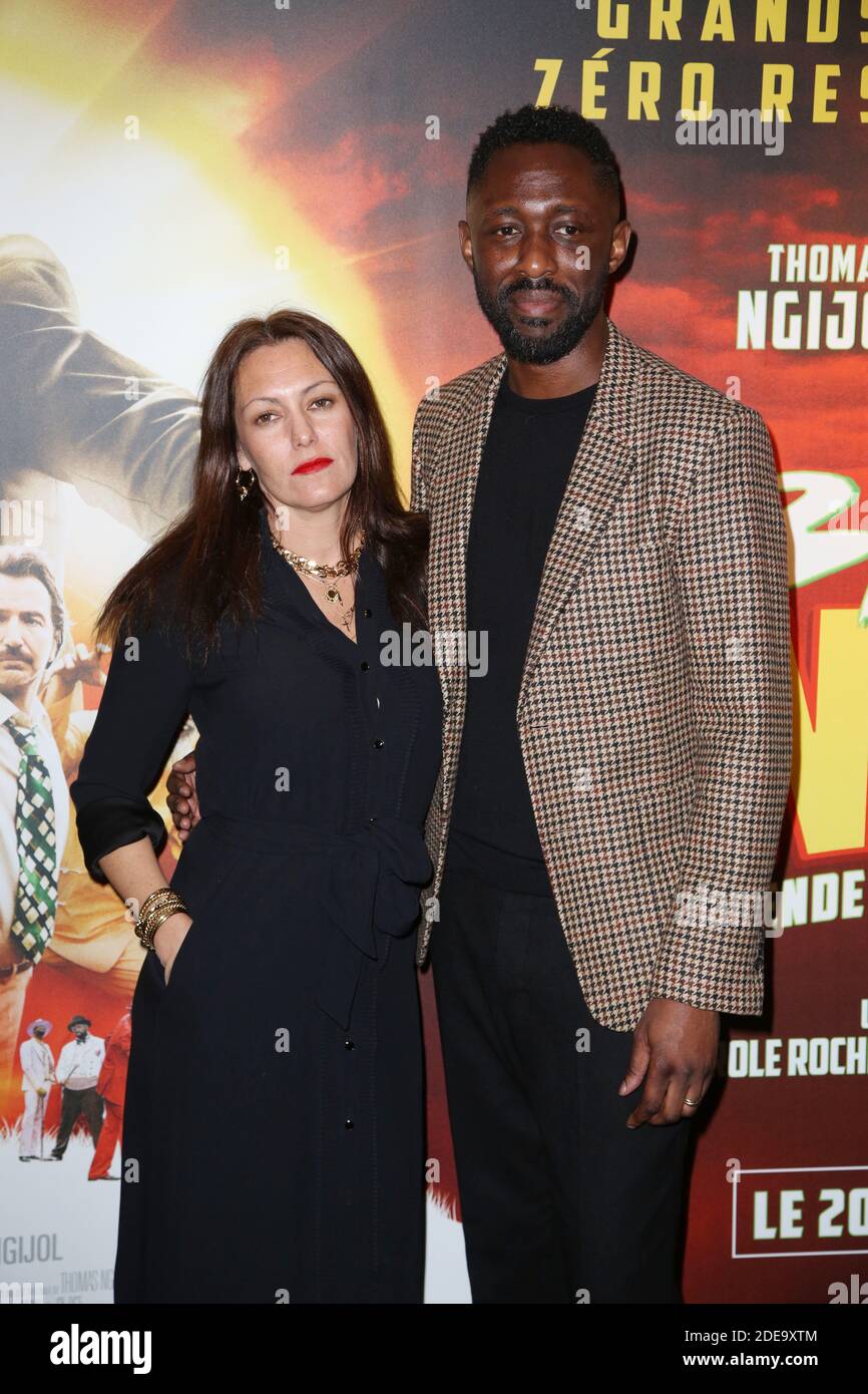 Karole Rocher et son compagnon Thomas N'Gijol lors de la Premiere de ...