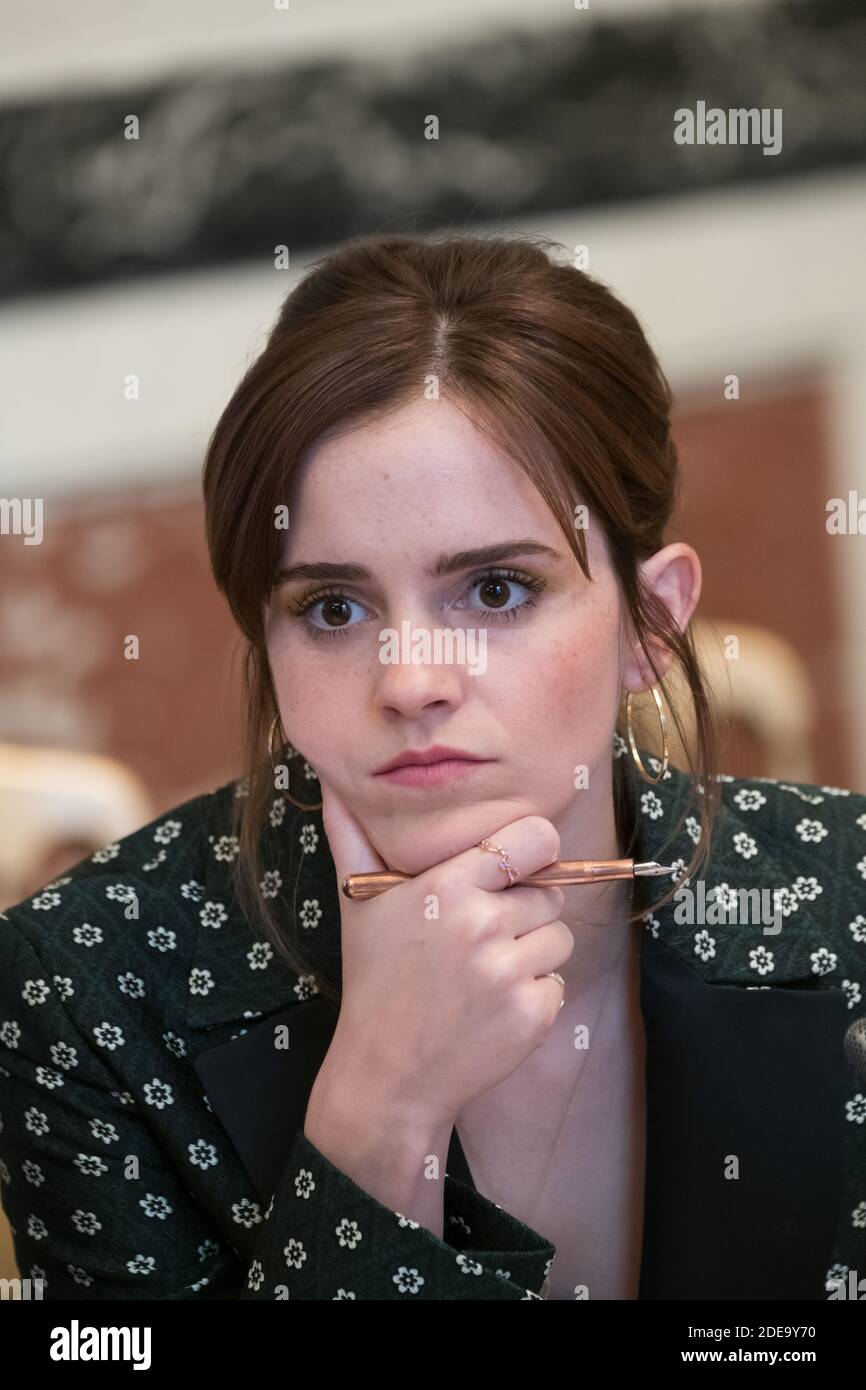 Un Women Goodwill Ambassador Emma Watson High Resolution Stock ...