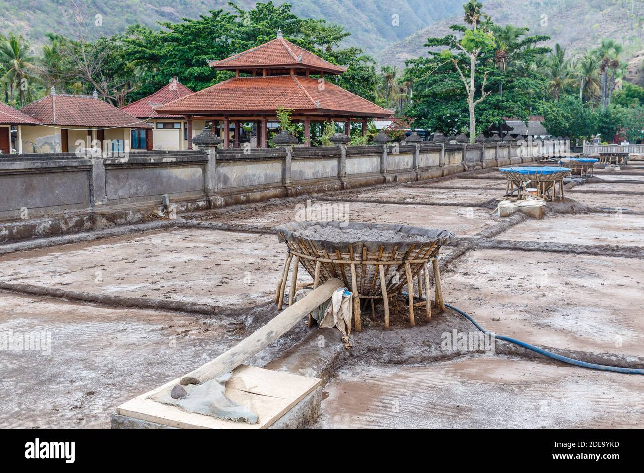 Traditional sea salt making farms in Amed, Karangasem Regency, Bali ...