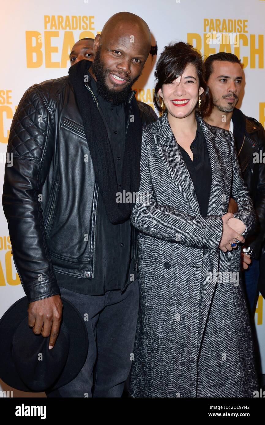 Hubert Kounde and Melanie Doutey attending the Paradise Beach Premiere ...