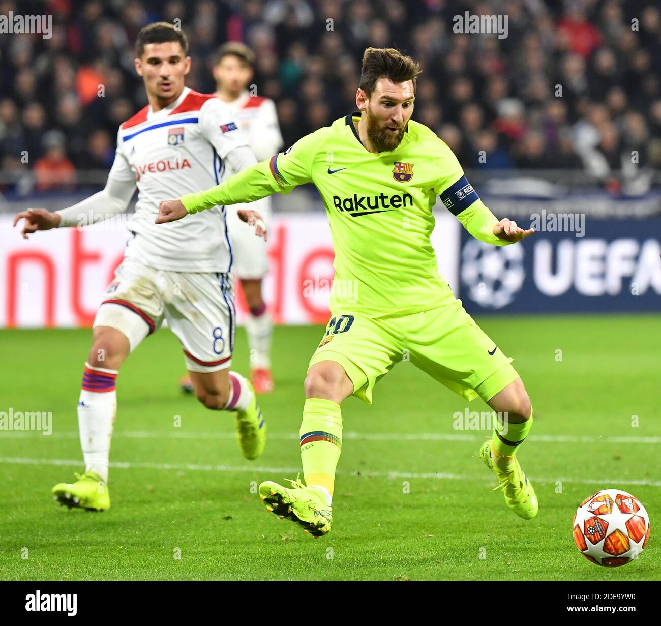 Barcelona's Lionel Messi during the UEFA Champions League round of 16 ...