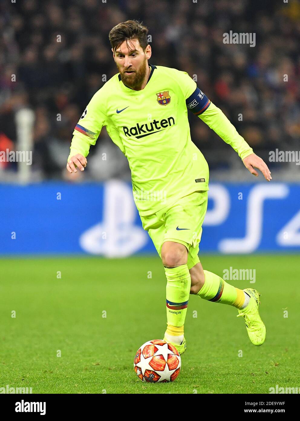 Barcelona's Lionel Messi during the UEFA Champions League round of 16 ...