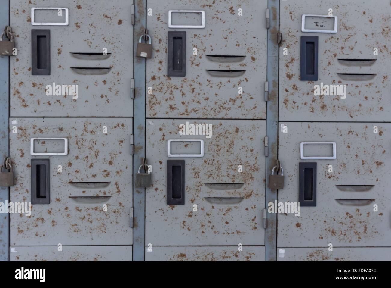 Rusted old cabinet or locker in the school Stock Photo - Alamy