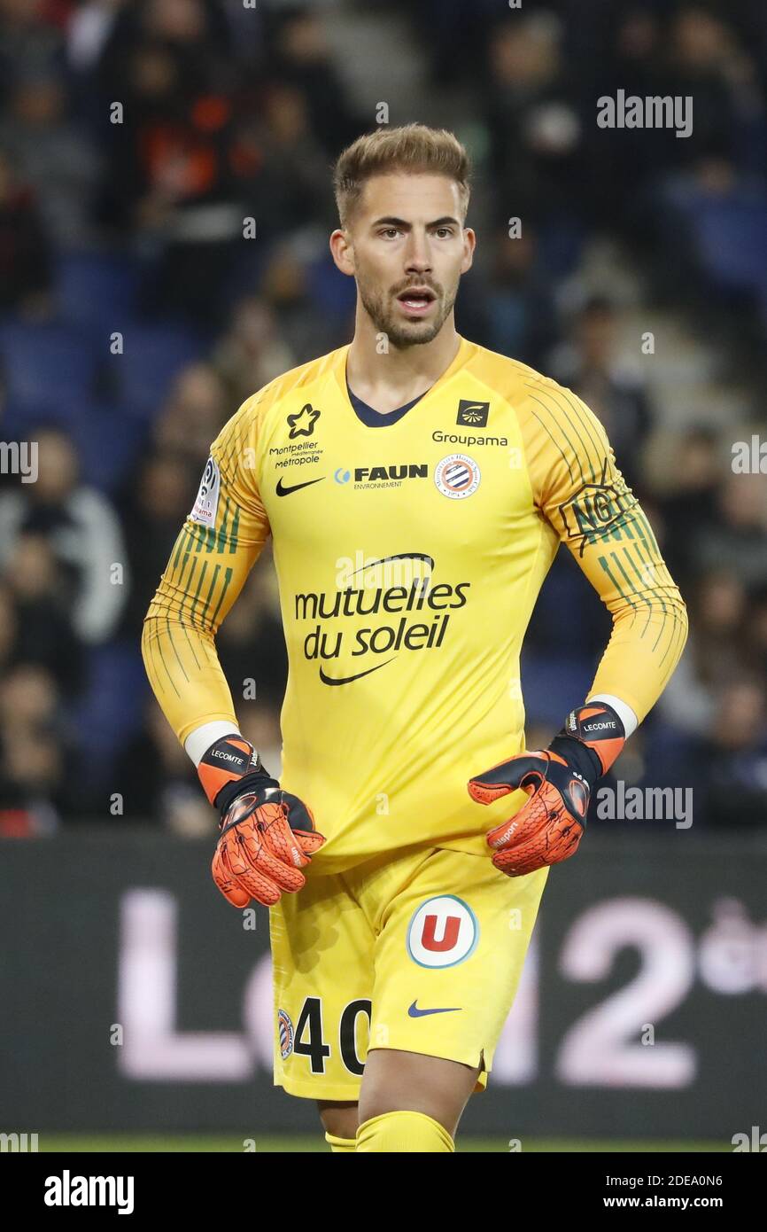 Montpellier's Benjamin Lecomte during the Ligue 1 Paris Saint-Germain ...
