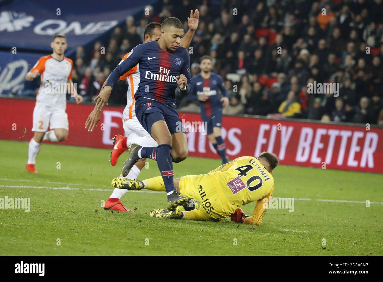 PSG's Kylian Mbappe during the Ligue 1 Paris Saint-Germain (PSG) v ...