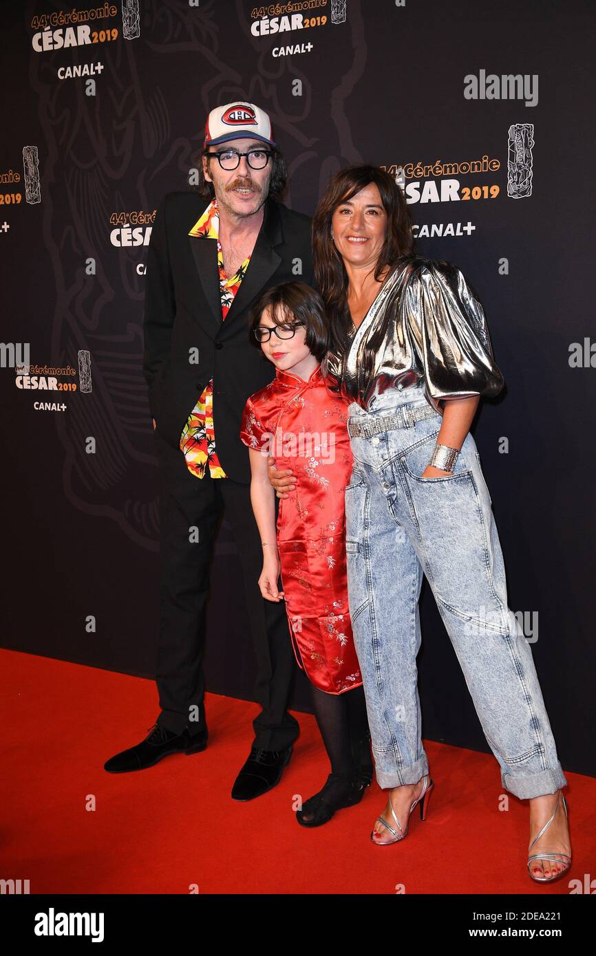 Romane Bohringer, Philippe Rebbot and their daughter Rose on the red ...