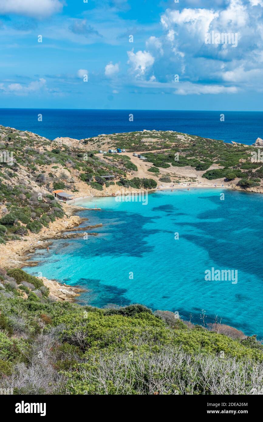 The amazing Cala Sabina beach in Asinara island, sardinia, Italy Stock ...