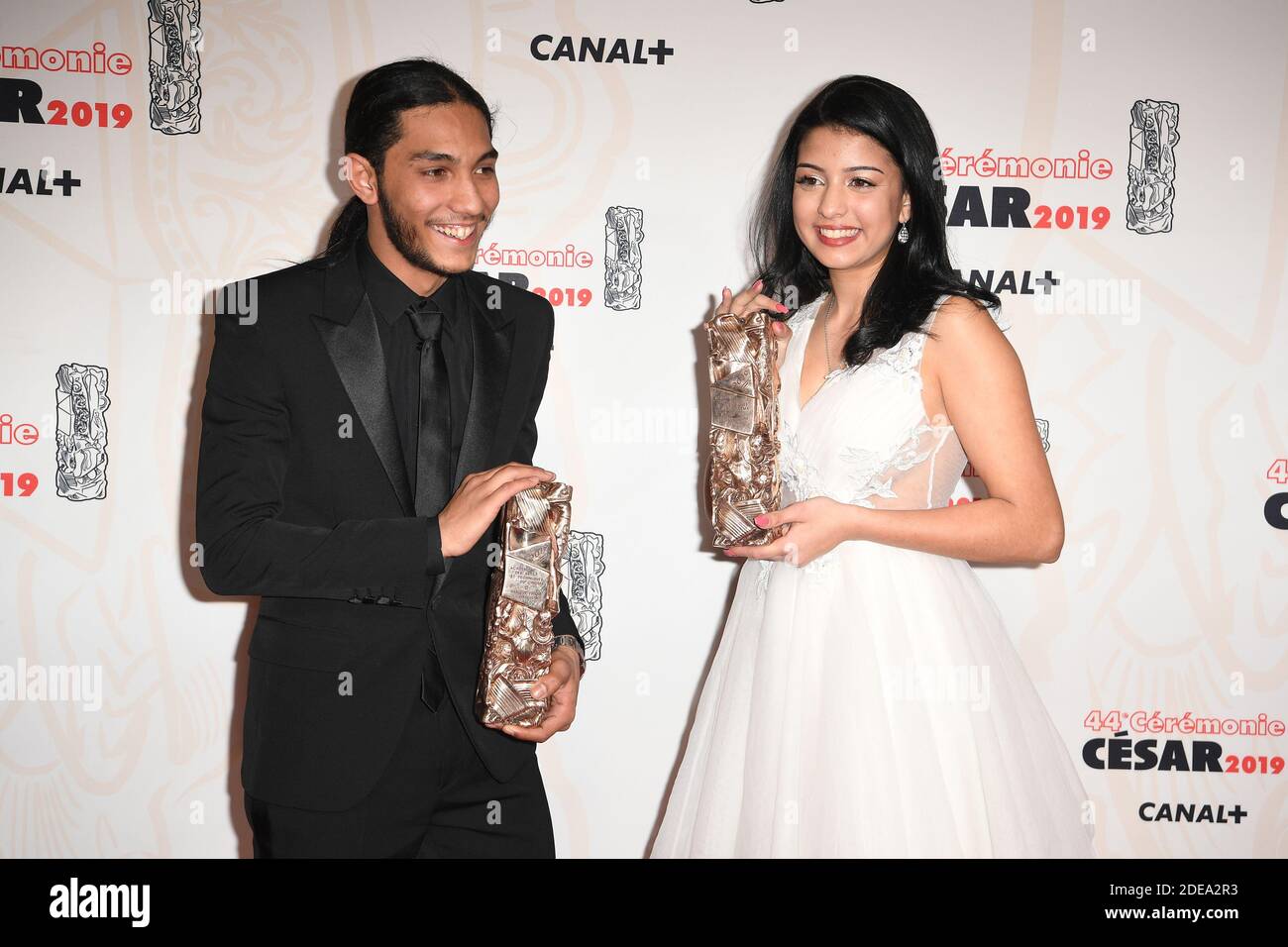 Best Young Actors Kenza Fortas, wearing a Christophe Guillarme dress ...