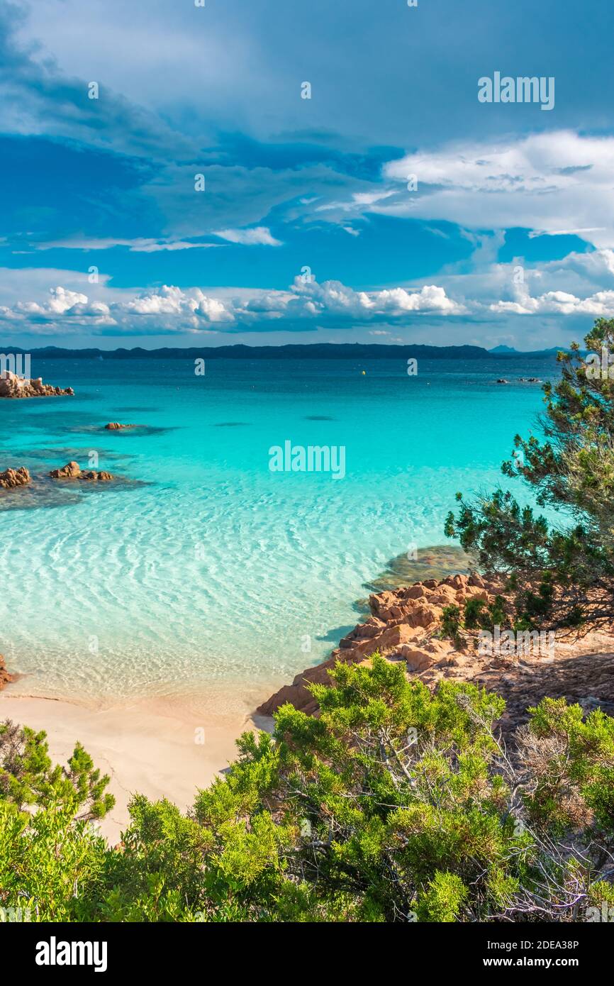 Amazing pink sand beach in Budelli Island, Maddalena Archipelago ...