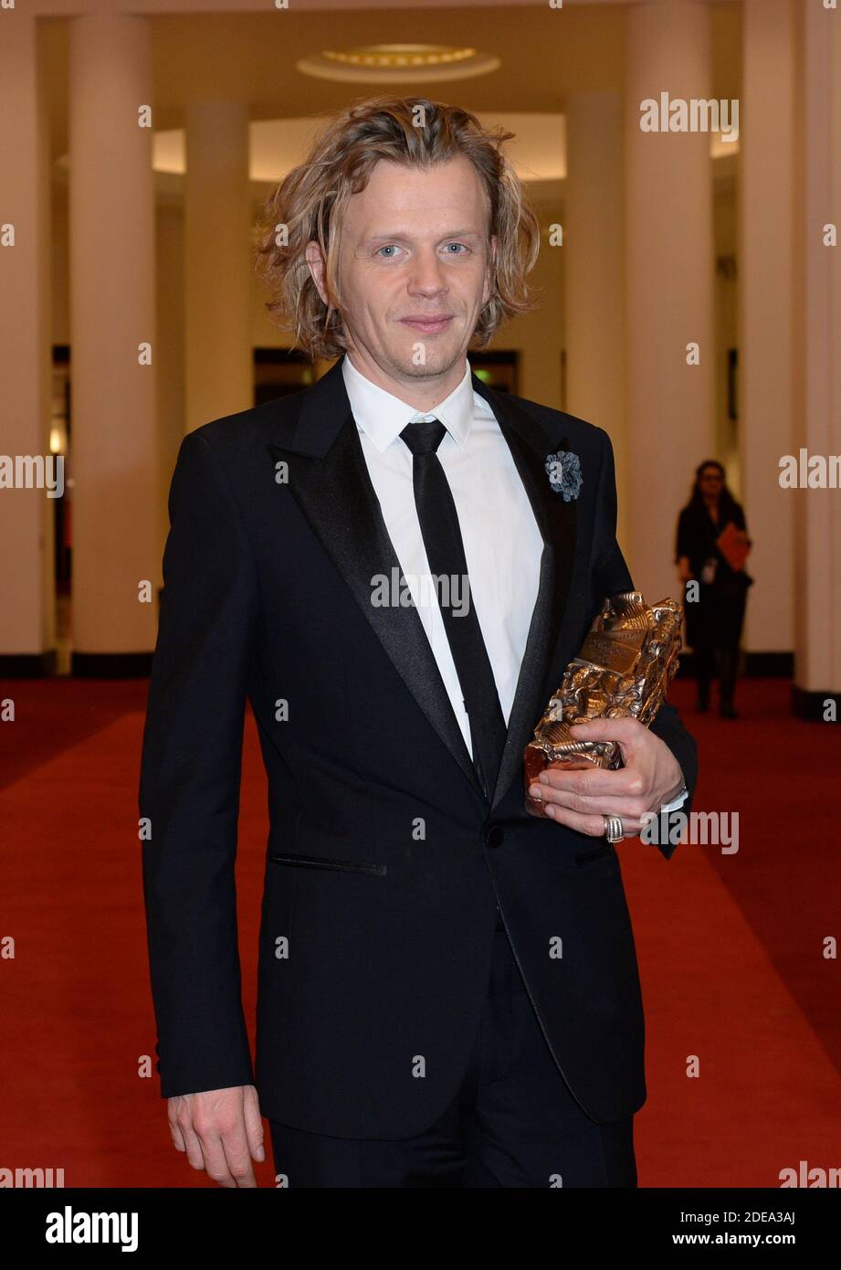 Alex Lutz posing backstage during the 44th Annual Cesar Film Awards ...
