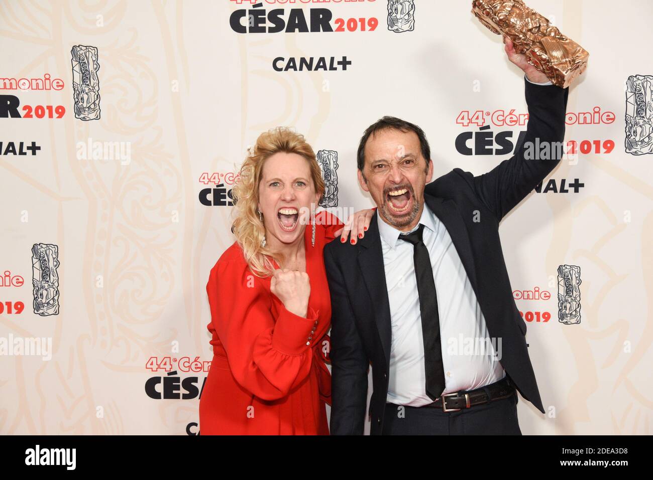 Andrea Bescond and Eric Metayer posing for the winners photocall (Best ...