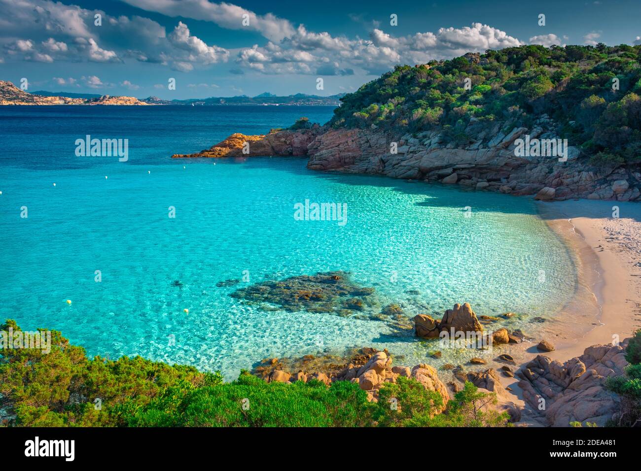 Amazing beach of Spargi island, Maddalena Archipelago, Sardinia, Italy ...