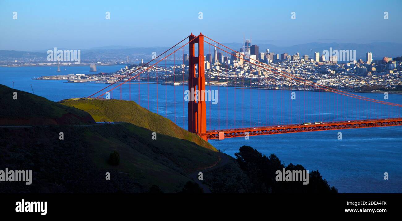 Views of the Golden Gate Bridge from Slacker Hill Stock Photo - Alamy