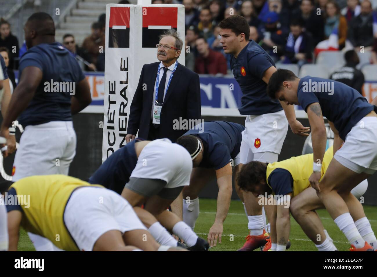 France's coach Jacques Brunel during Rugby Guinness 6 Nations ...