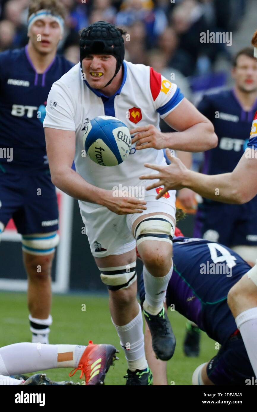 France's Arthur Iturria during Rugby Guinness 6 Nations Tournament ...
