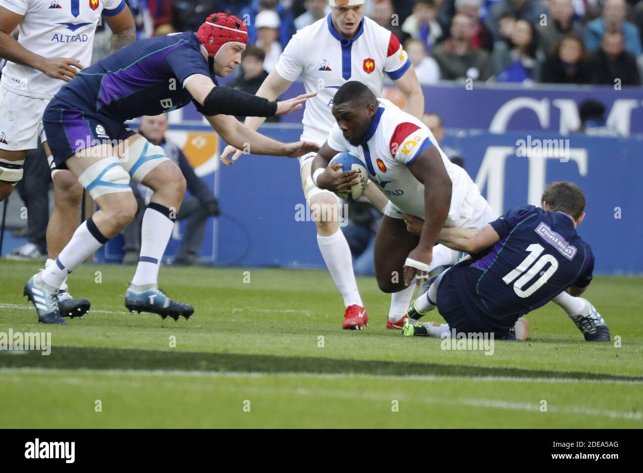 France's Demba Bamba during Rugby Guinness 6 Nations Tournament, France ...