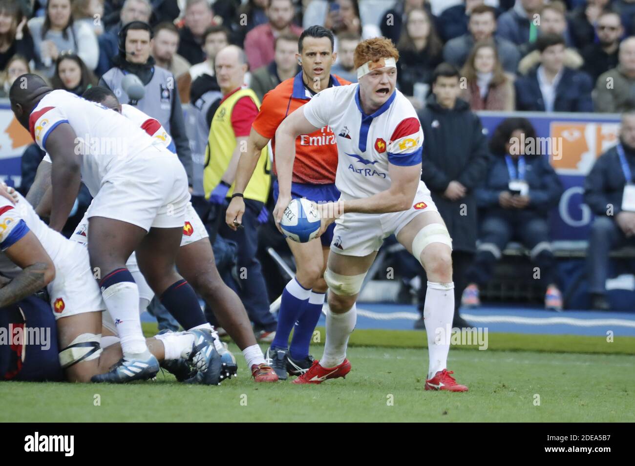 France's Felix Lambey during Rugby Guinness 6 Nations Tournament ...