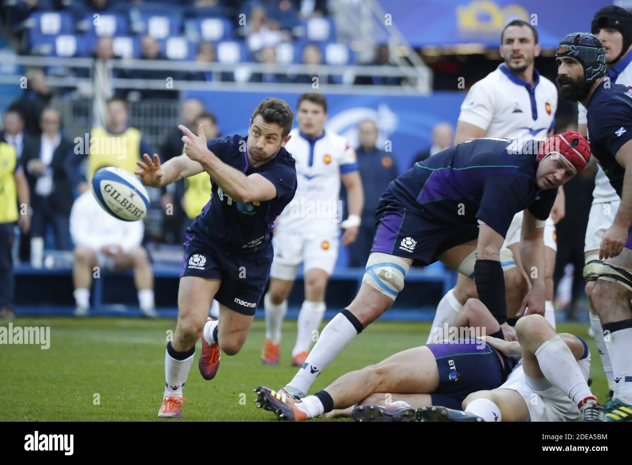 Scotland's Greig Laidlaw during Rugby Guinness 6 Nations Tournament ...