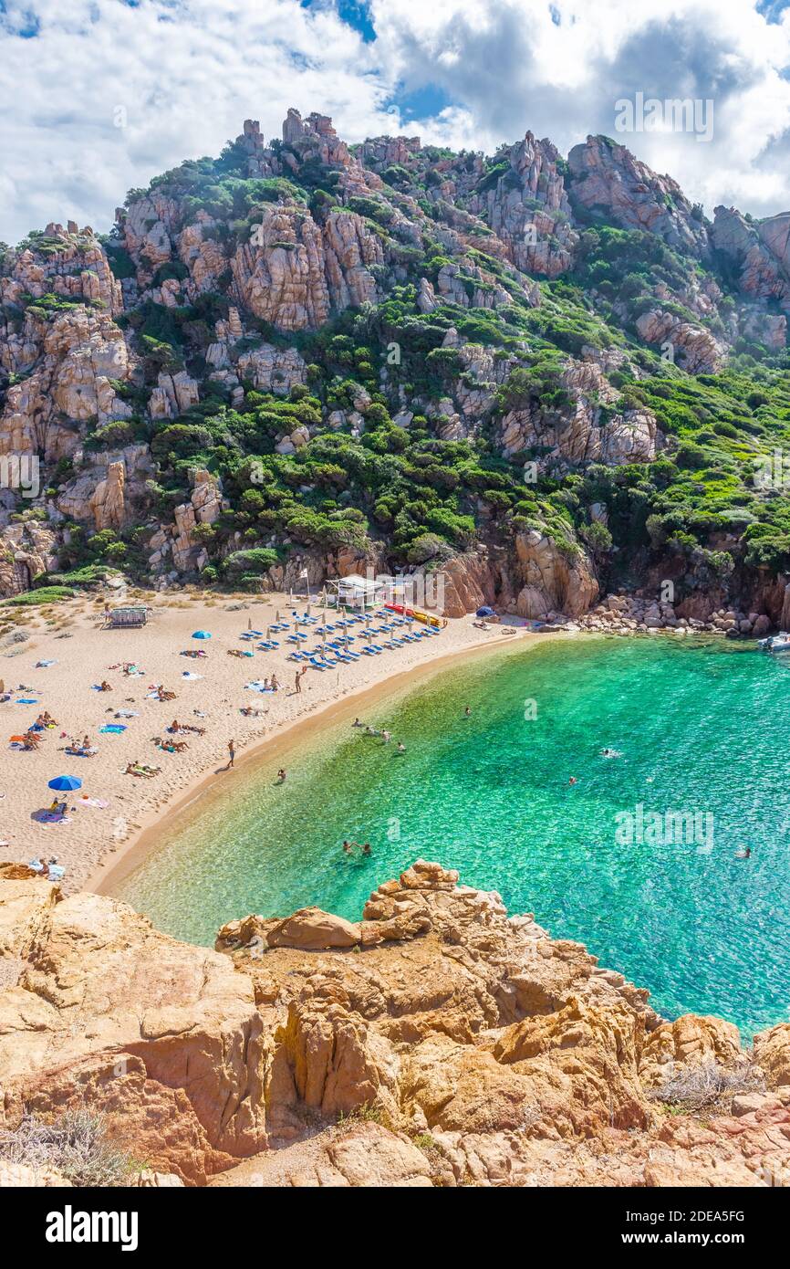 COSTA PARADISO, SARDINIA, 21 SEPTEMBER 2020: The beautiful li cossi ...