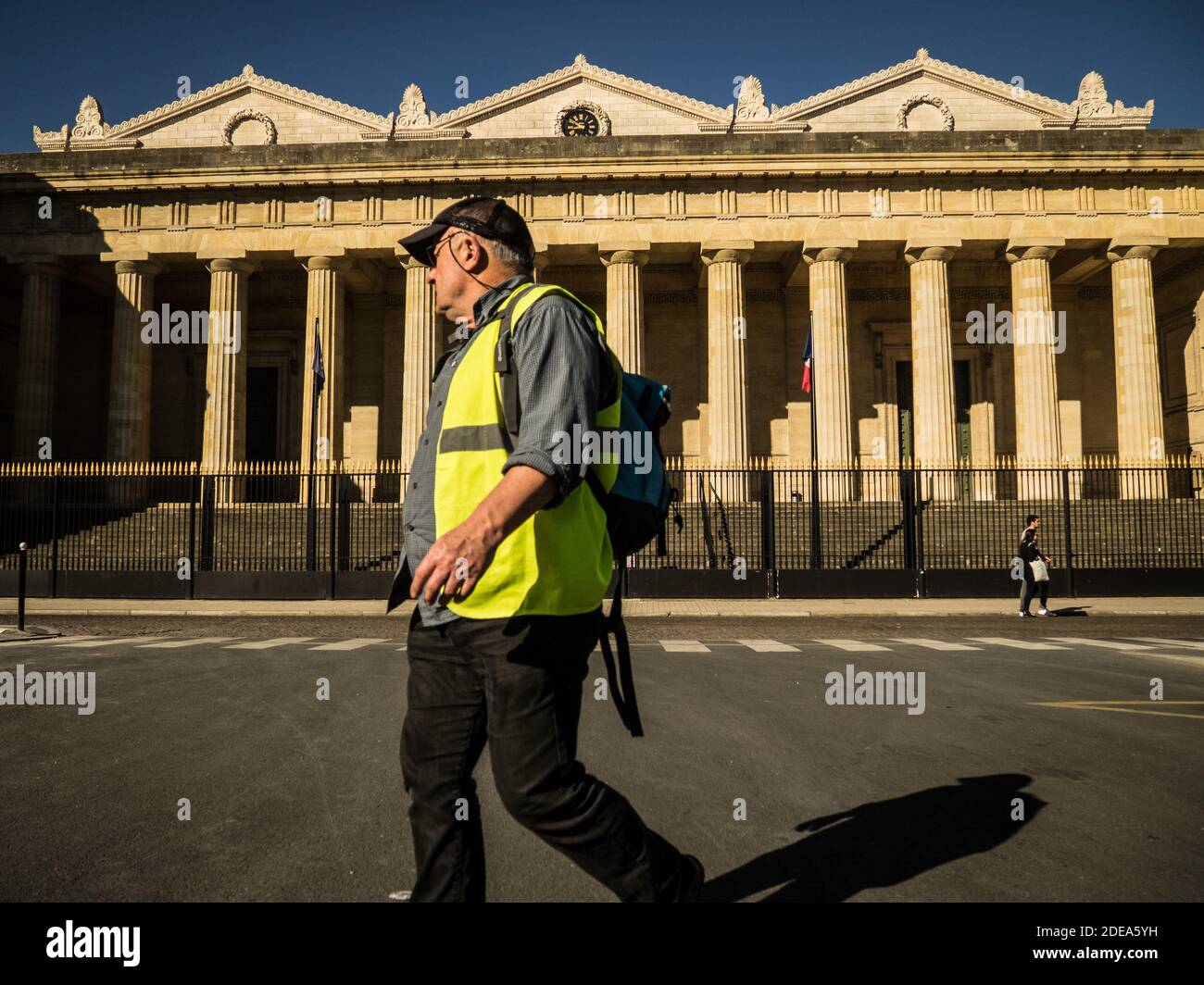 People from the yellow vest movement protest during the act 15 of the ...