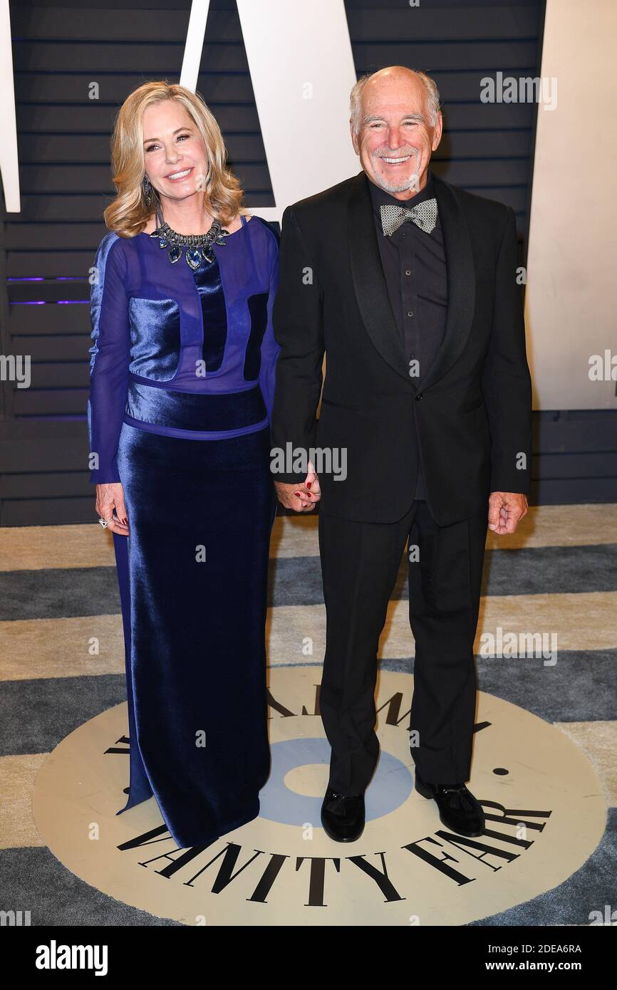 Jimmy Buffett and Jane Slagsvol attending the 2019 Vanity Fair Oscar ...