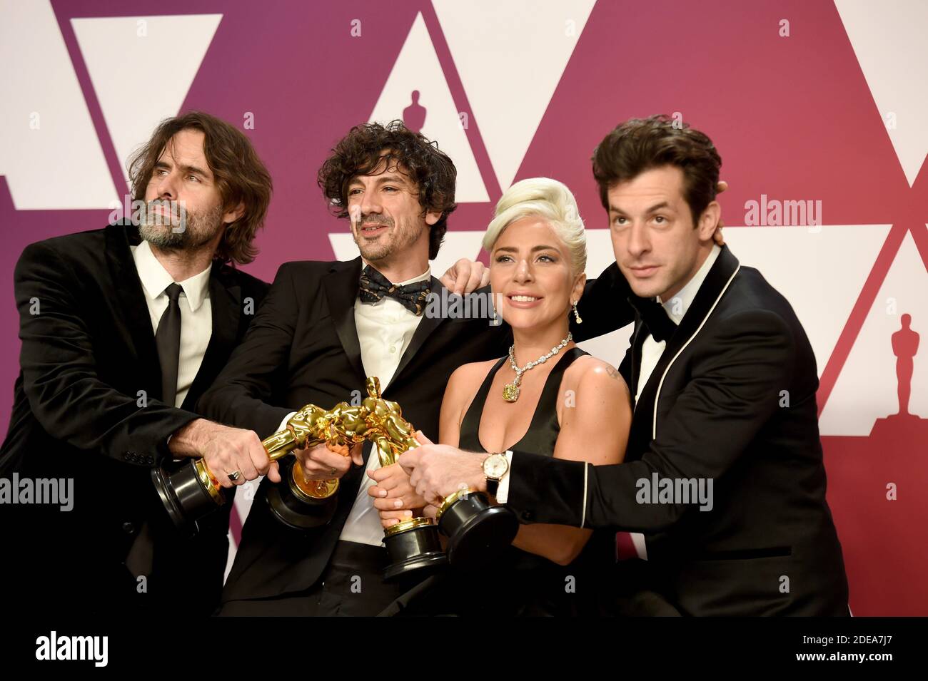 Andrew Wyatt, Anthony Rossomando, Mark Ronson, and Lady Gaga, winners ...