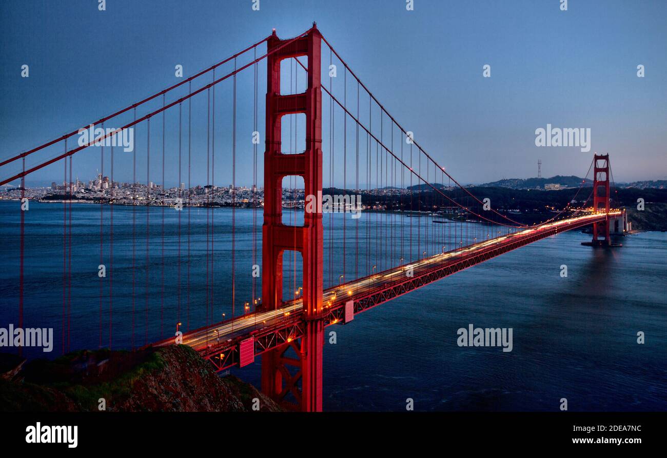 Views of the Golden Gate Bridge from Slacker Hill Stock Photo - Alamy