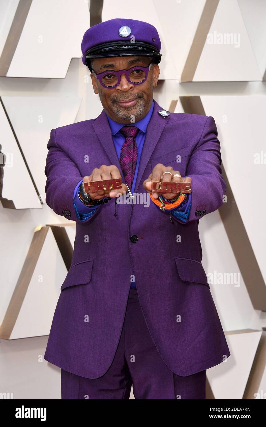 Spike Lee walking the red carpet as arriving to the 91st Academy Awards ...